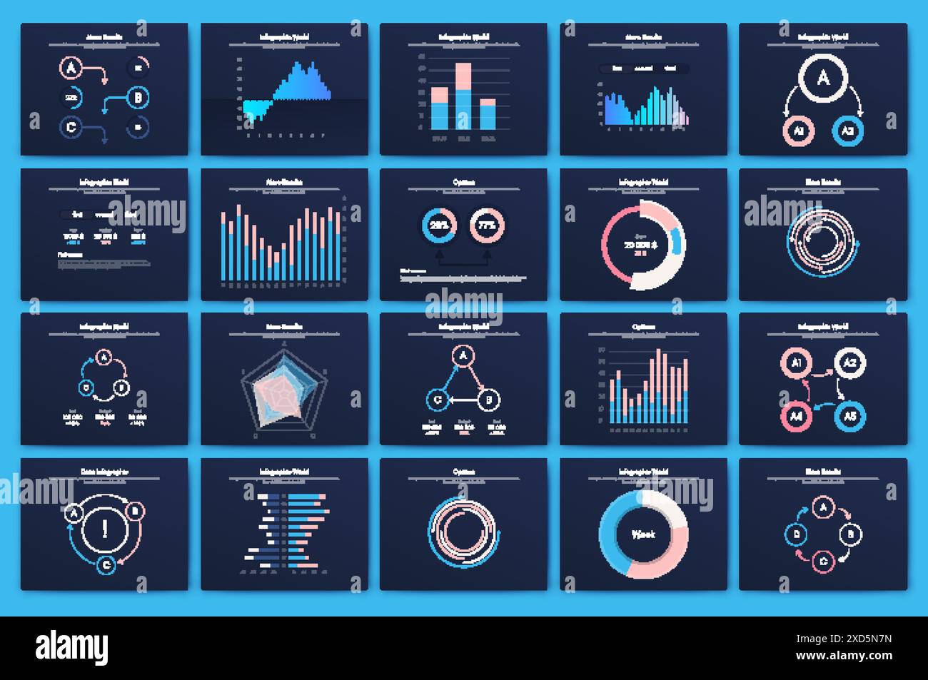 Vector graphics infographics with mobile phone. Template for creating ...