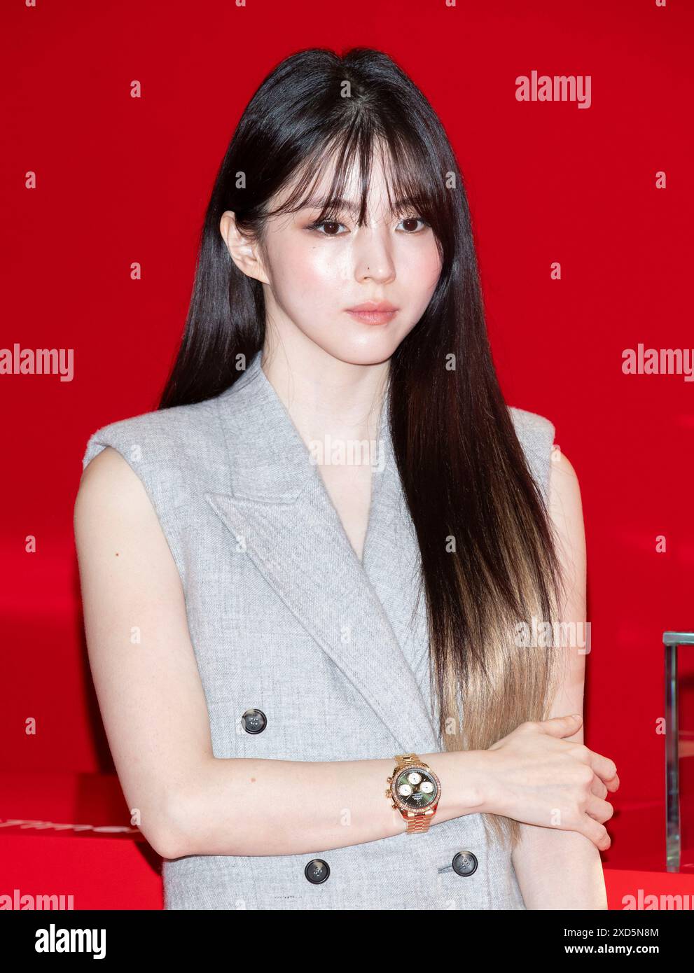Seoul, South Korea. 20th June, 2024. South Korean actress Han So-hee, attends a photocall for ...