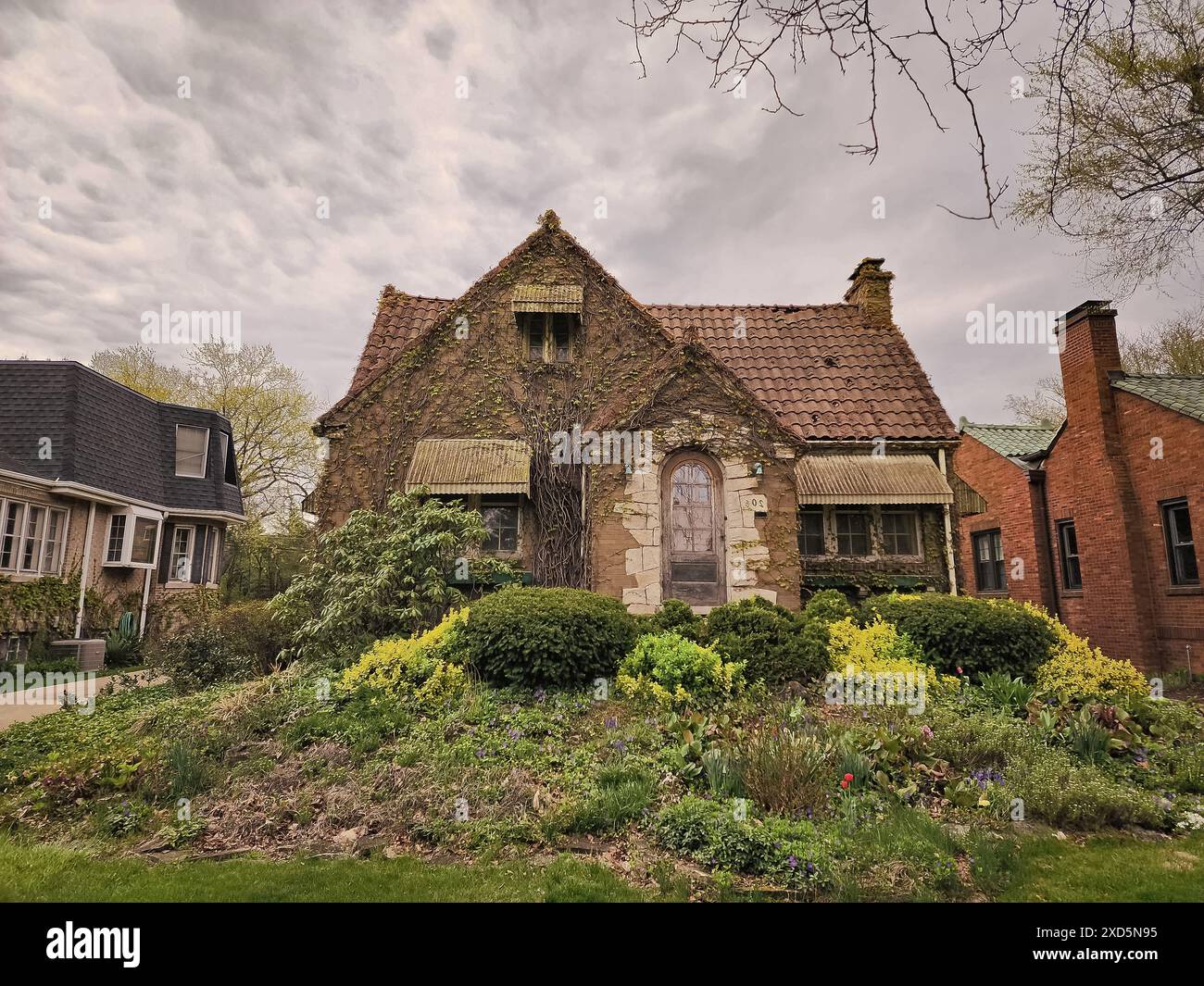 suburban house architecture. modern cottage house. architecture concept ...