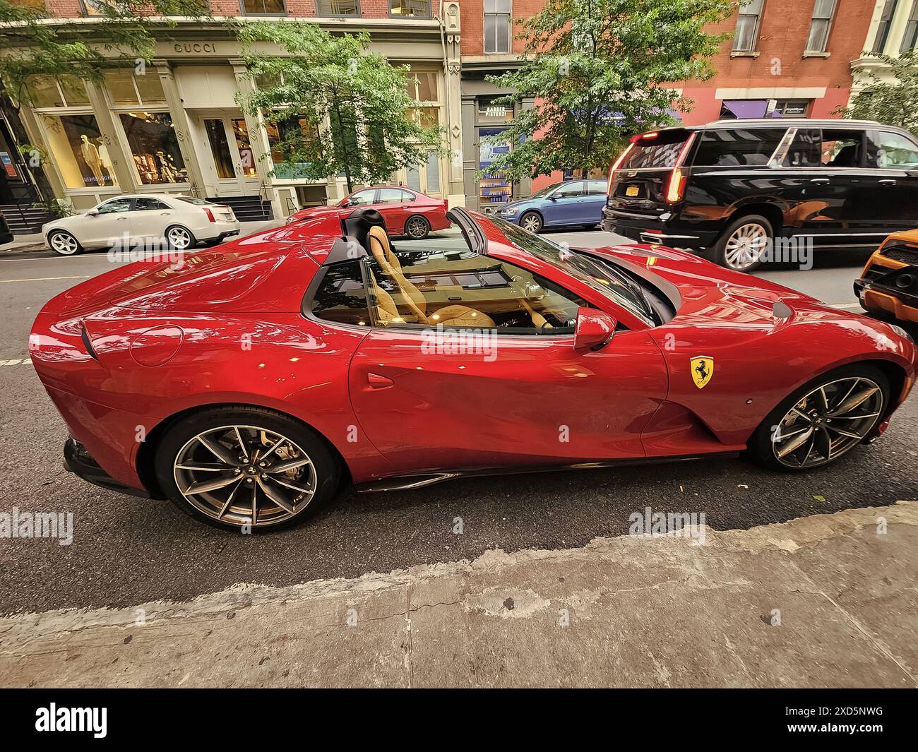 New York City, USA - June 03, 2023: Ferrari 812 GTS Superfast ...