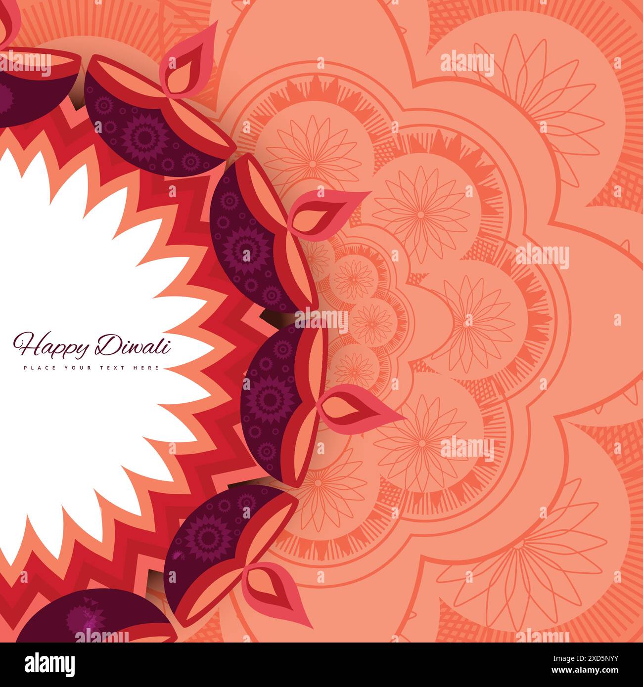 floral background diwali vector design illustration Stock Vector Image ...