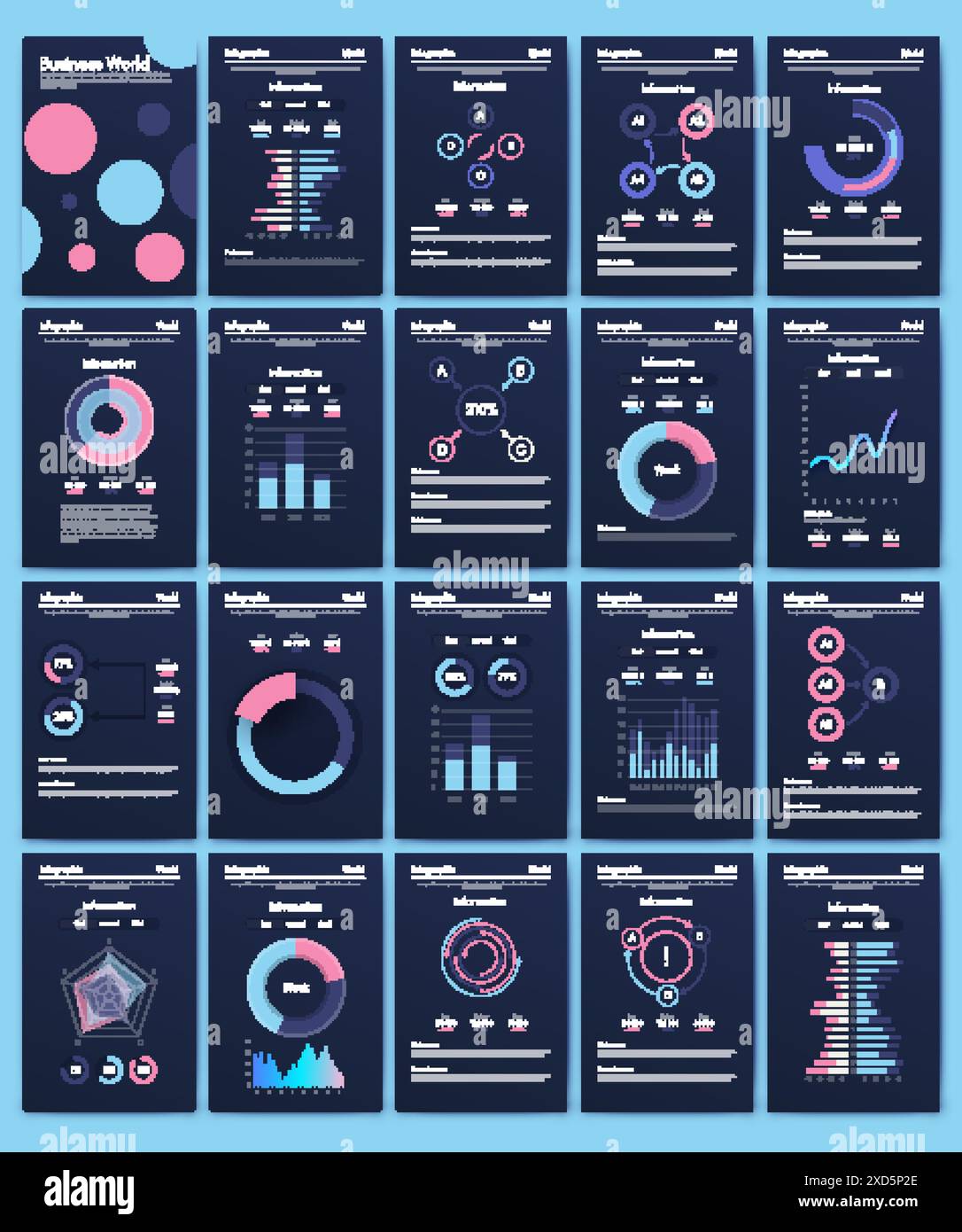 Vector graphics infographics with mobile phone. Template for creating ...