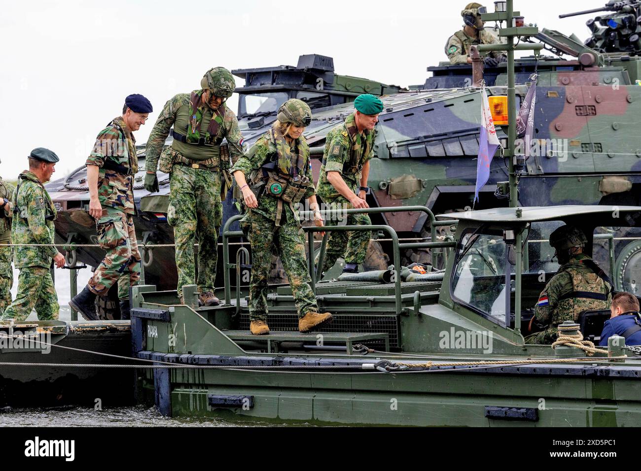 Queen Maxima of The Netherlands at the Defensiecomplex Fort Crevecoeur ...