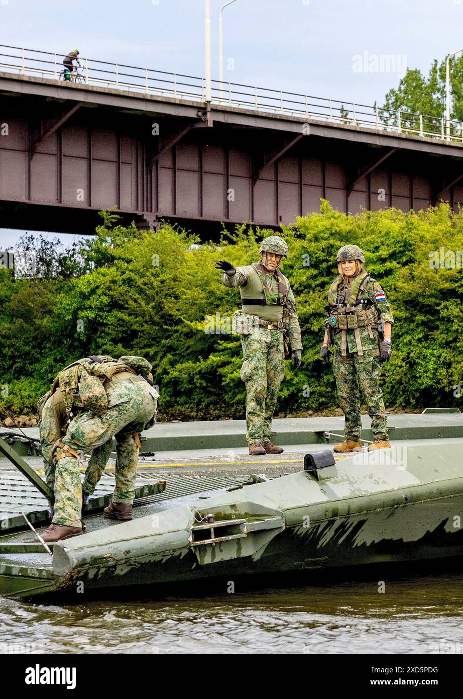 Queen Maxima of The Netherlands at the Defensiecomplex Fort Crevecoeur ...