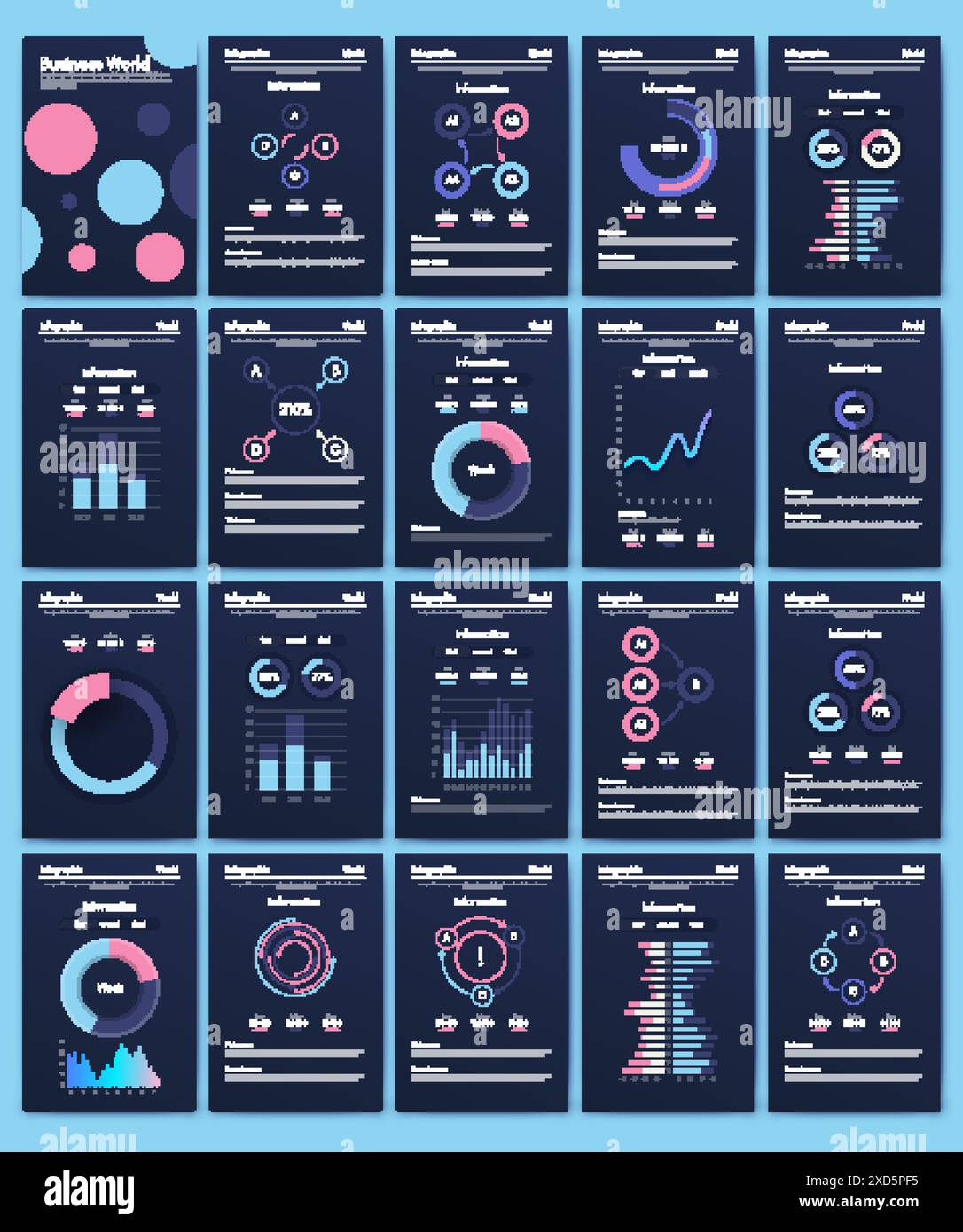 Vector graphics infographics with mobile phone. Template for creating ...
