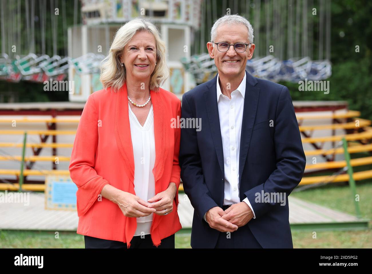 Nuremberg, Germany. 20th June, 2024. Katja Wildermuth (l), Director ...
