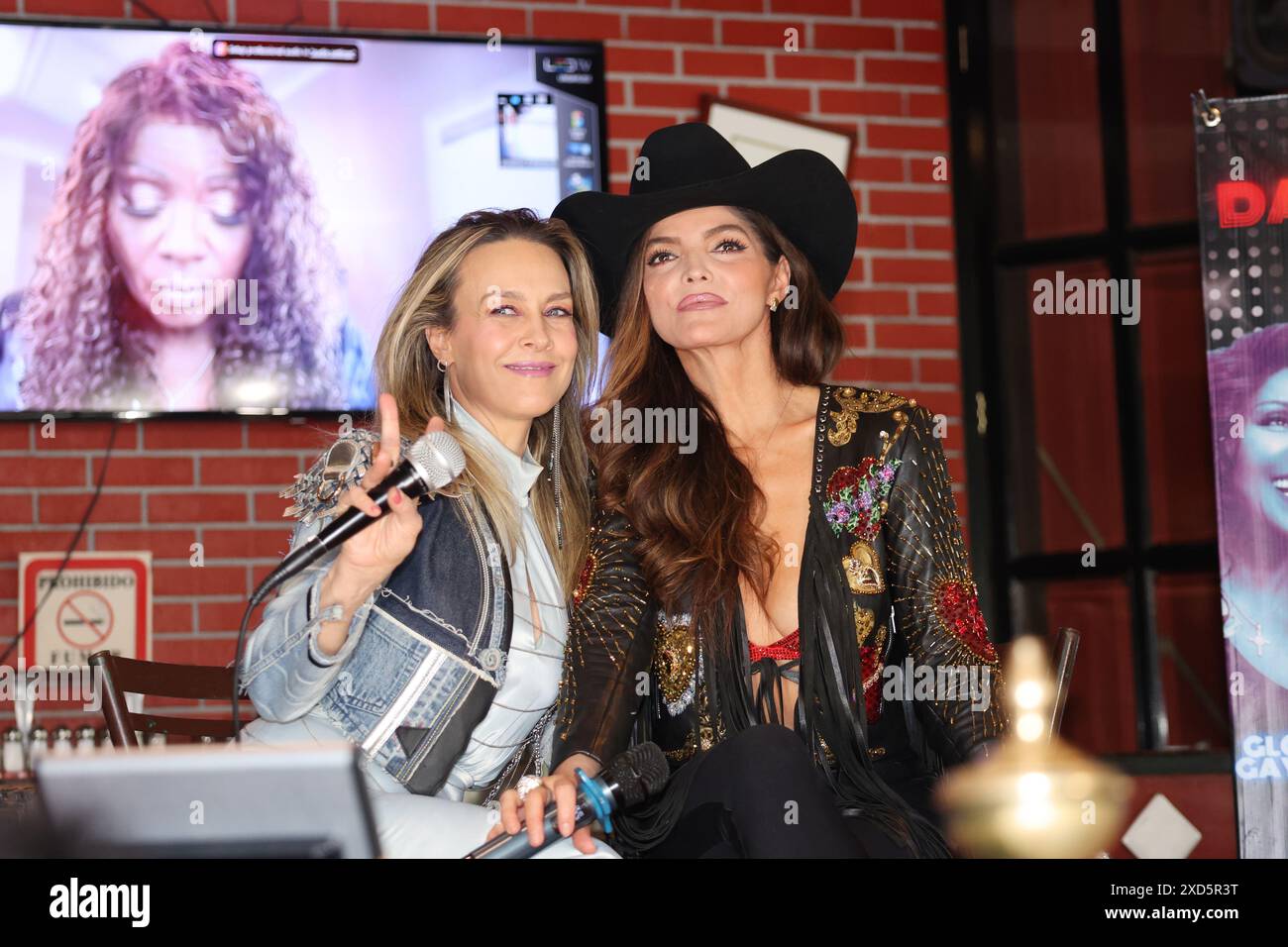 Mexican singers María Fernanda Blázquez Gil know as Fey and Ana Barbara ...