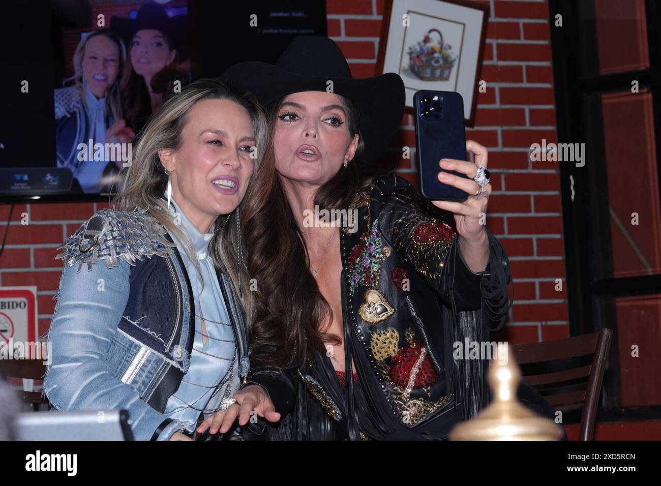 Mexican singers María Fernanda Blázquez Gil know as Fey and Ana Barbara ...
