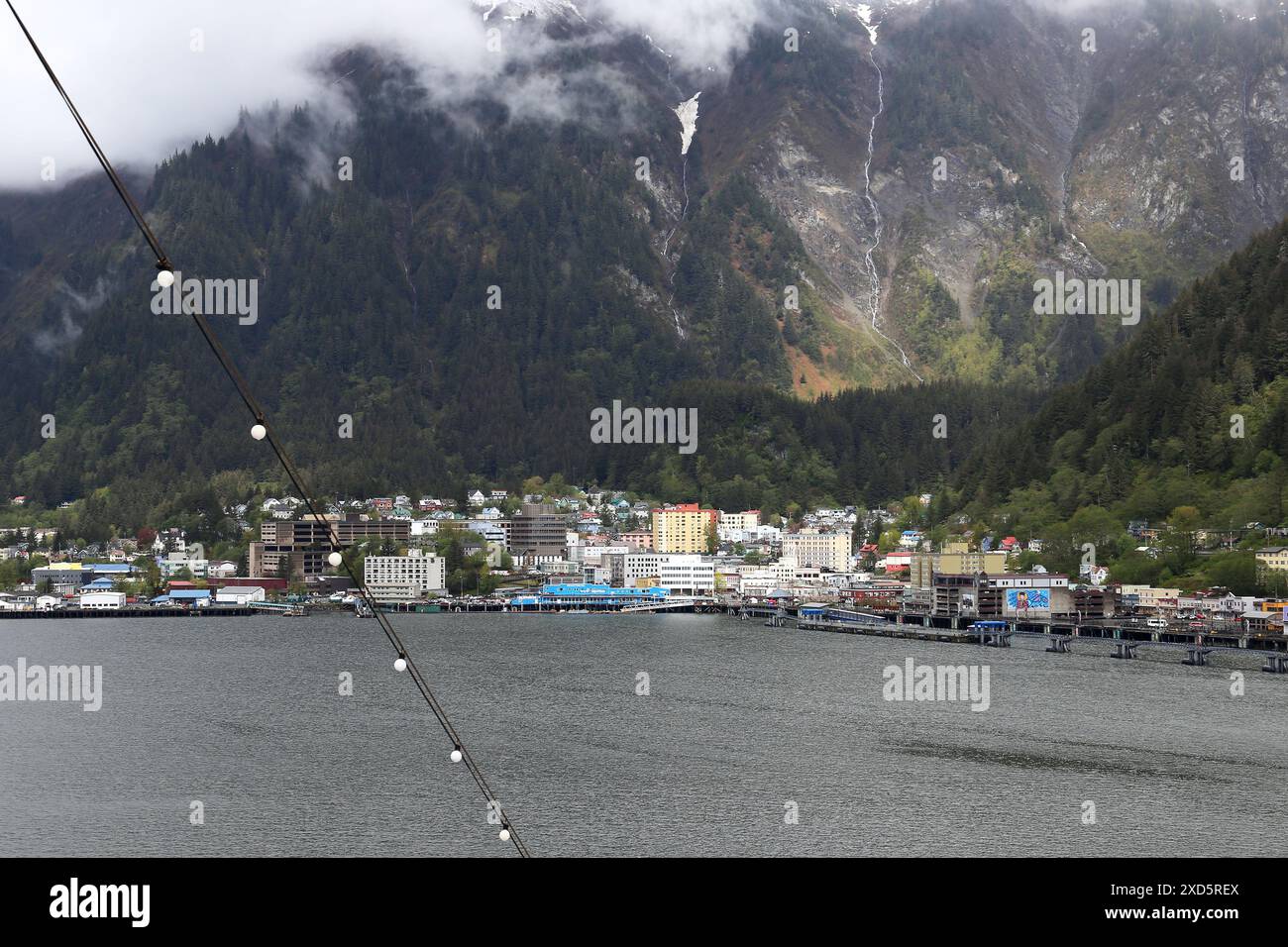 Juneau, Gastineau Channel, Alaska, USA, Gulf of Alaska, North America ...