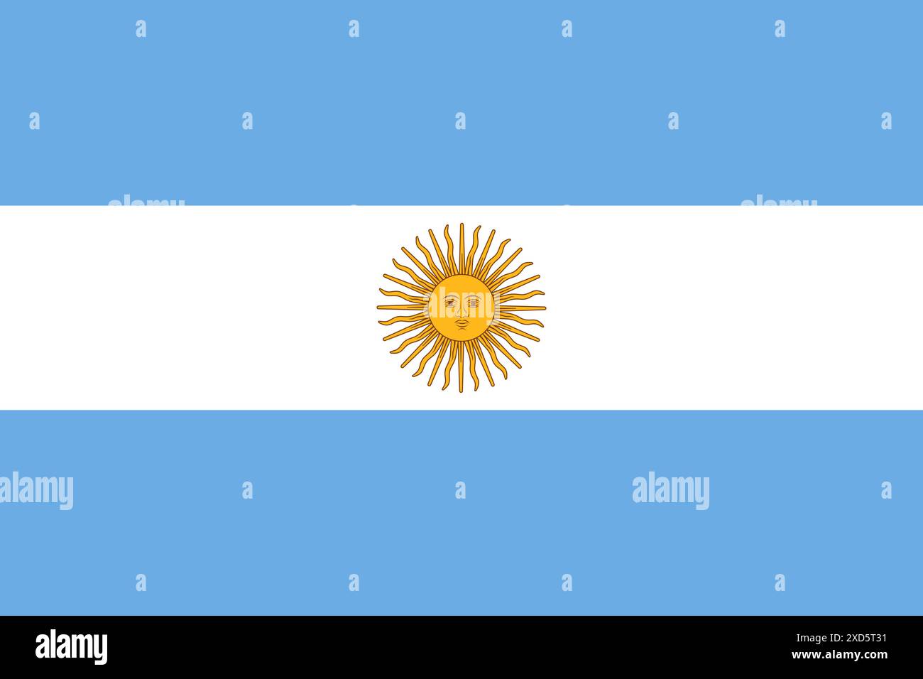 Flag of Argentina. Vector illustration Stock Vector Image & Art - Alamy
