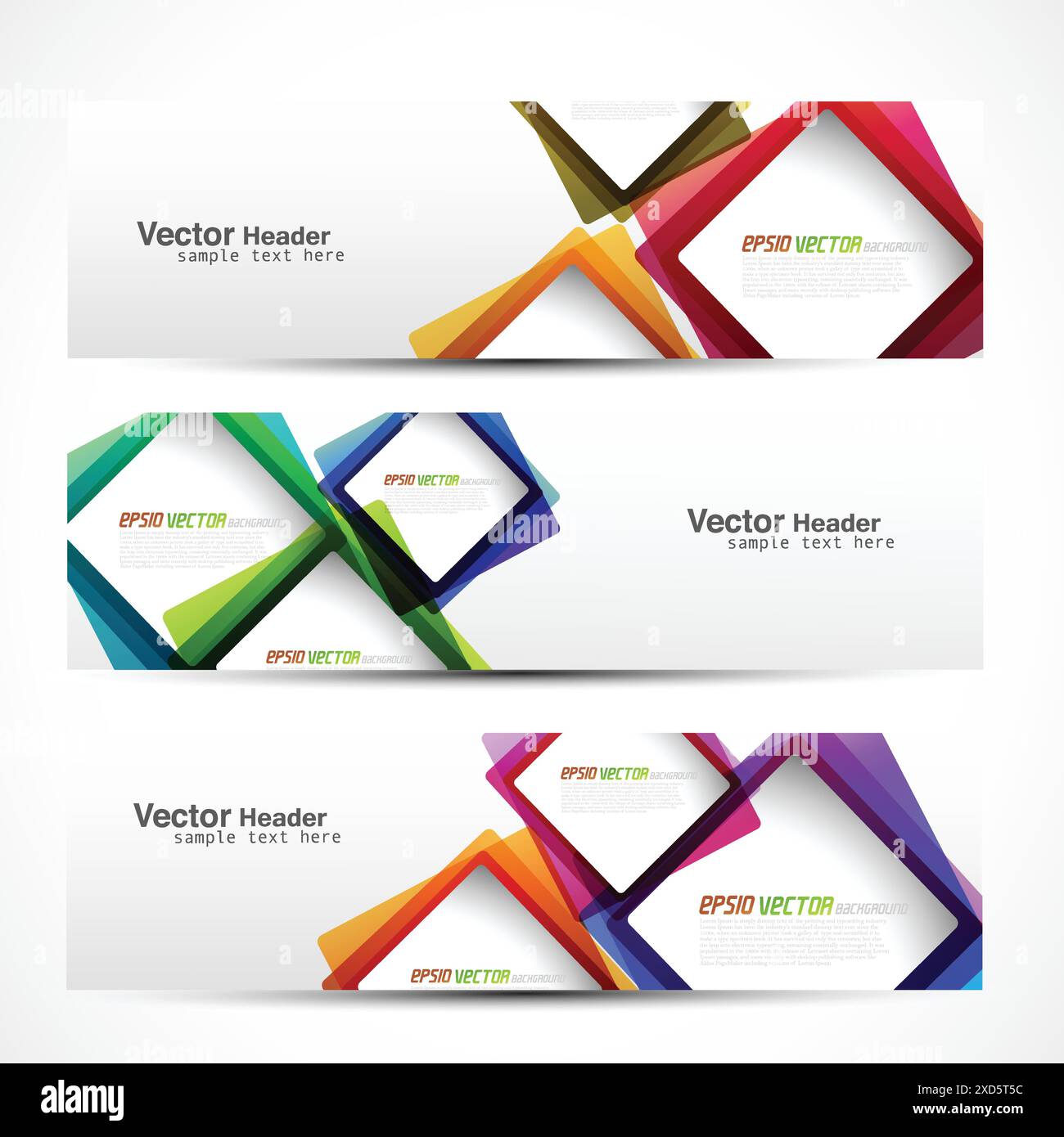 header with colorful squares vector design illustration Stock Vector ...