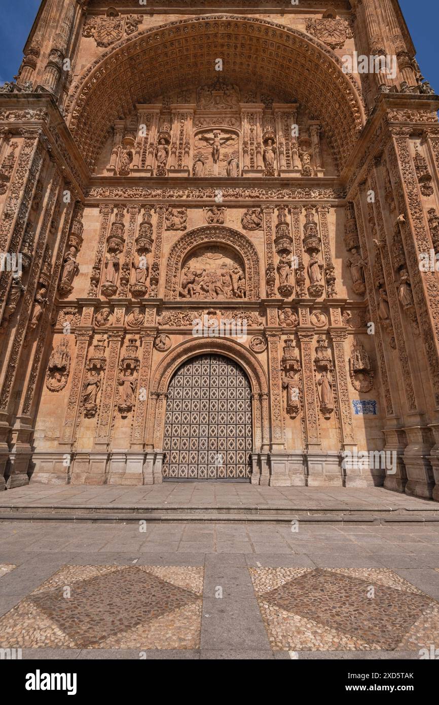 Spain, Castile and Leon, Salamanca, Convento de San Esteban facade ...