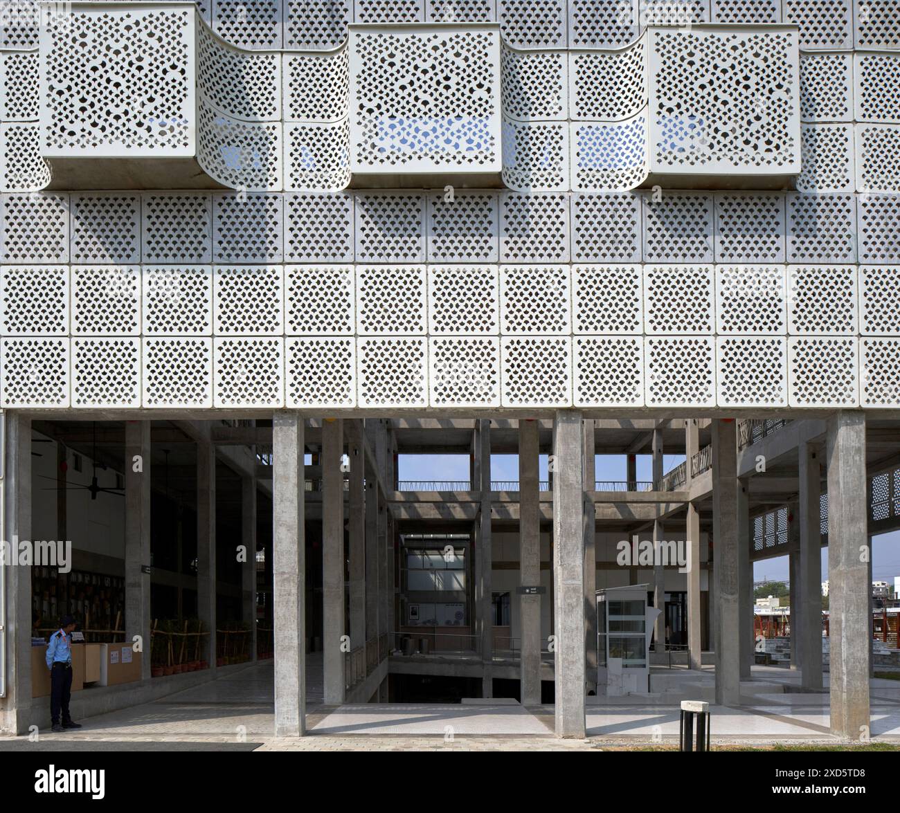 Entrance facade with Jali screens. Third Space, Udaipur, India ...