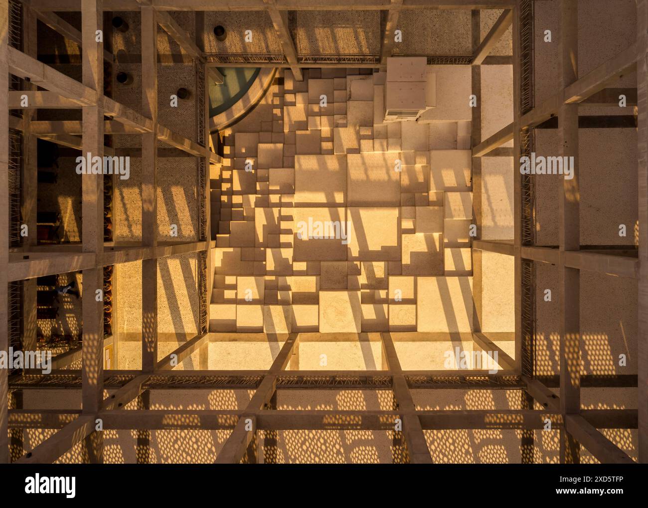 Interior courtyard viewed from above. Third Space, Udaipur, India ...