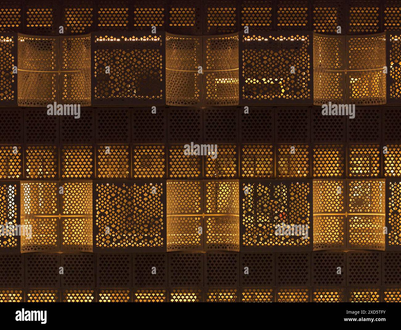 View through Jali screens. Third Space, Udaipur, India. Architect ...