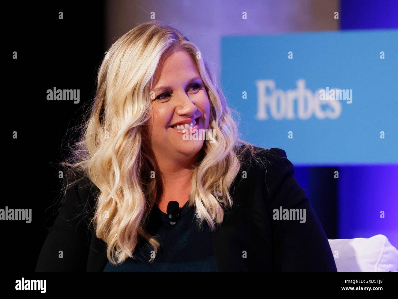Tracy Britt Cool, Cofounder, Kanbrick speaks at the 2024 Forbes ...