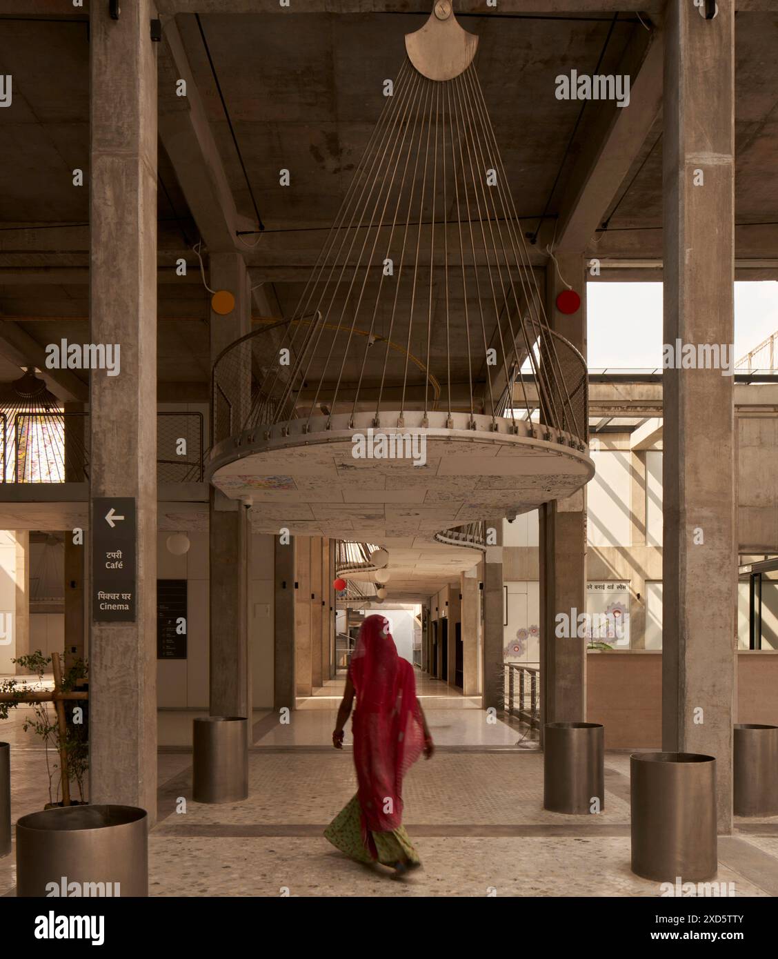 Corridor in entrance foyer. Third Space, Udaipur, India. Architect ...