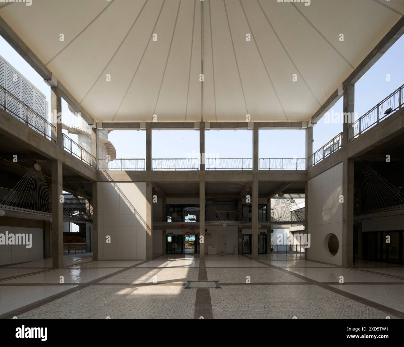 Canopied multifunctional space. Third Space, Udaipur, India. Architect ...