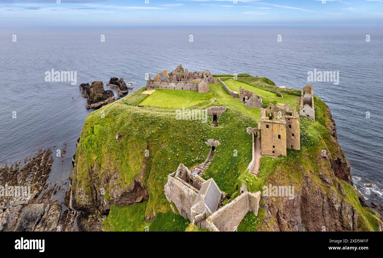 Dunnottar Castle Stonehaven Scotland ruined medieval fortress built on ...