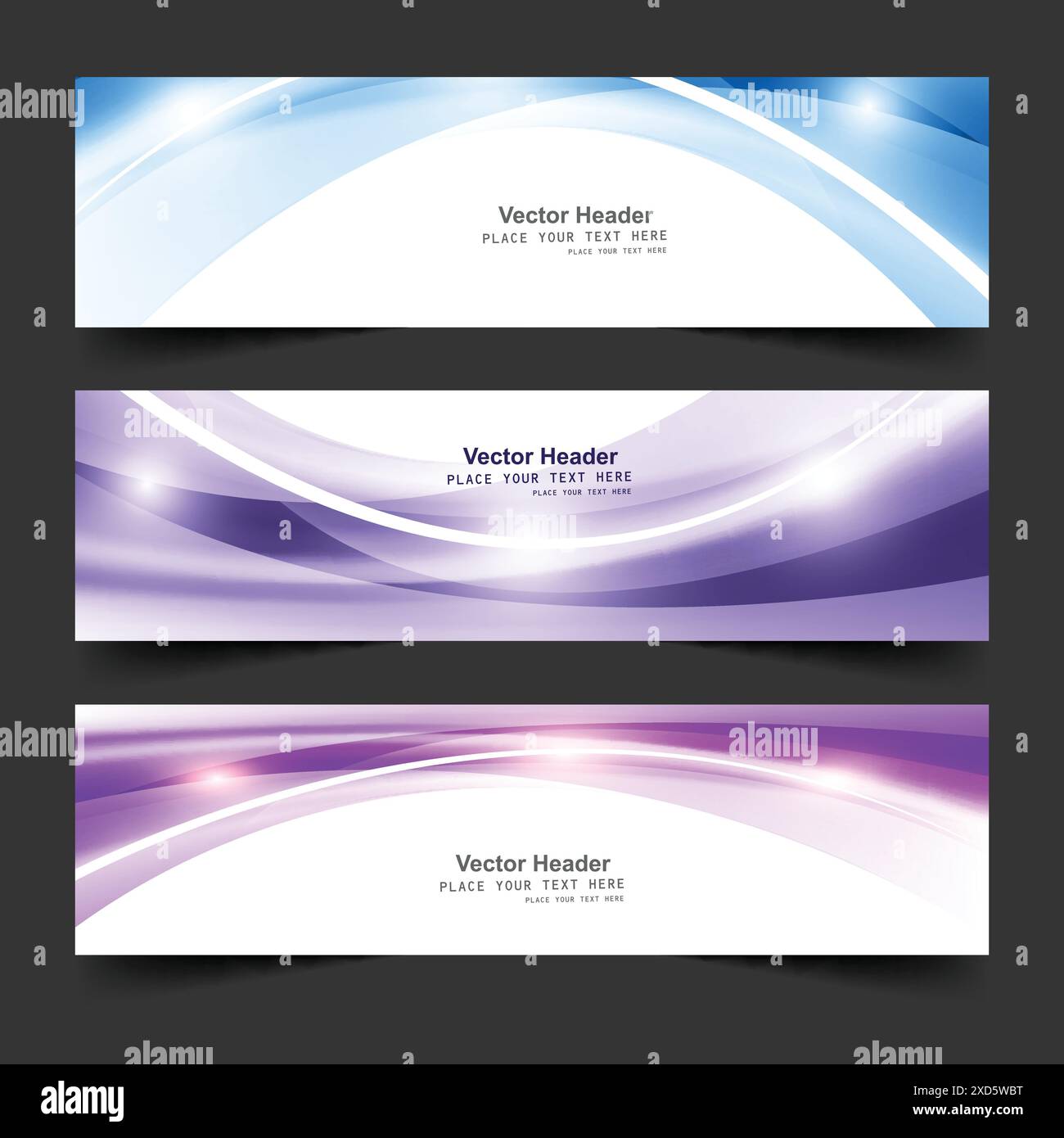 shiny abstract headers vector design illustration Stock Vector Image ...