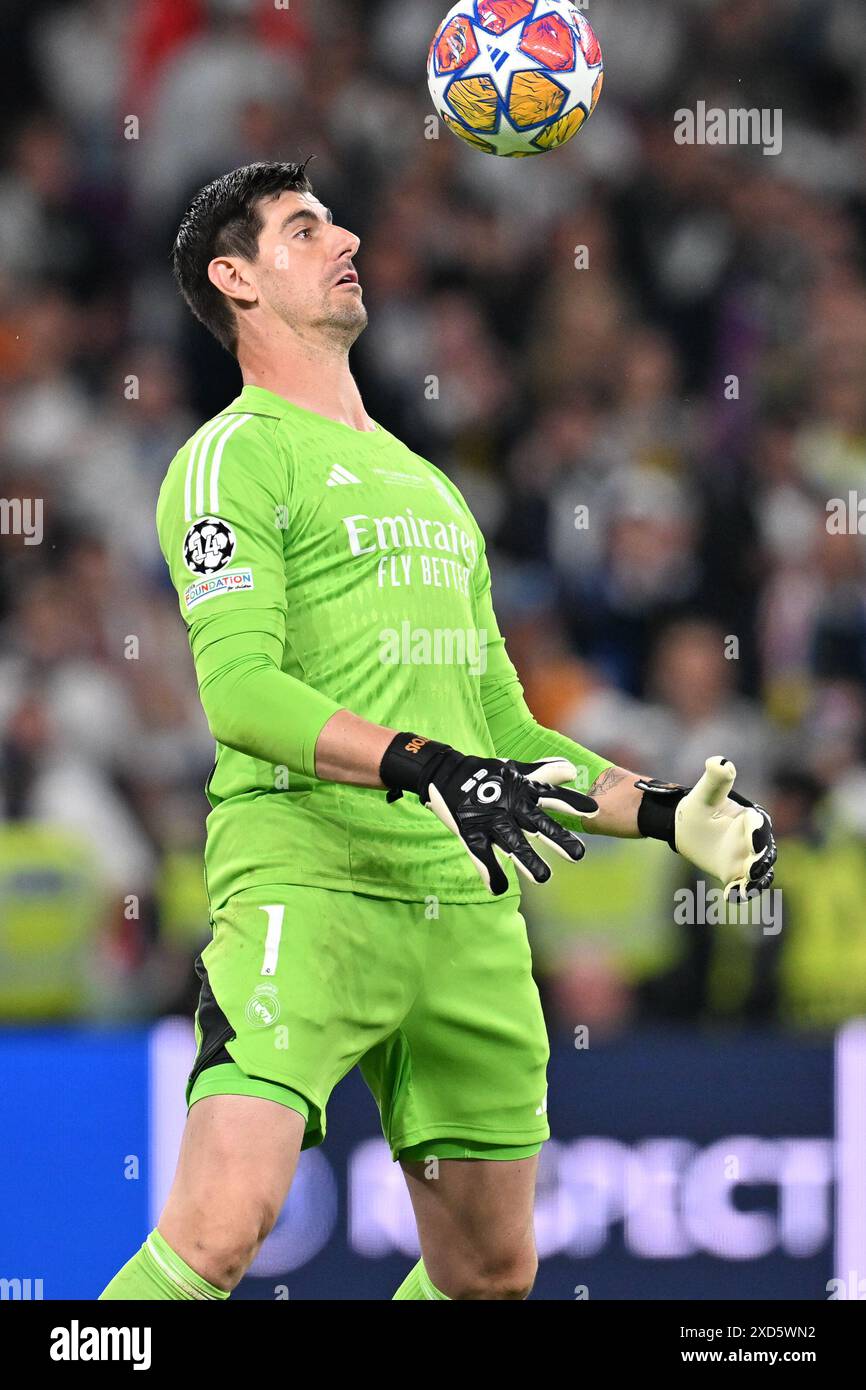 goalkeeper Thibaut Courtois (1) of Real Madrid pictured during a soccer ...