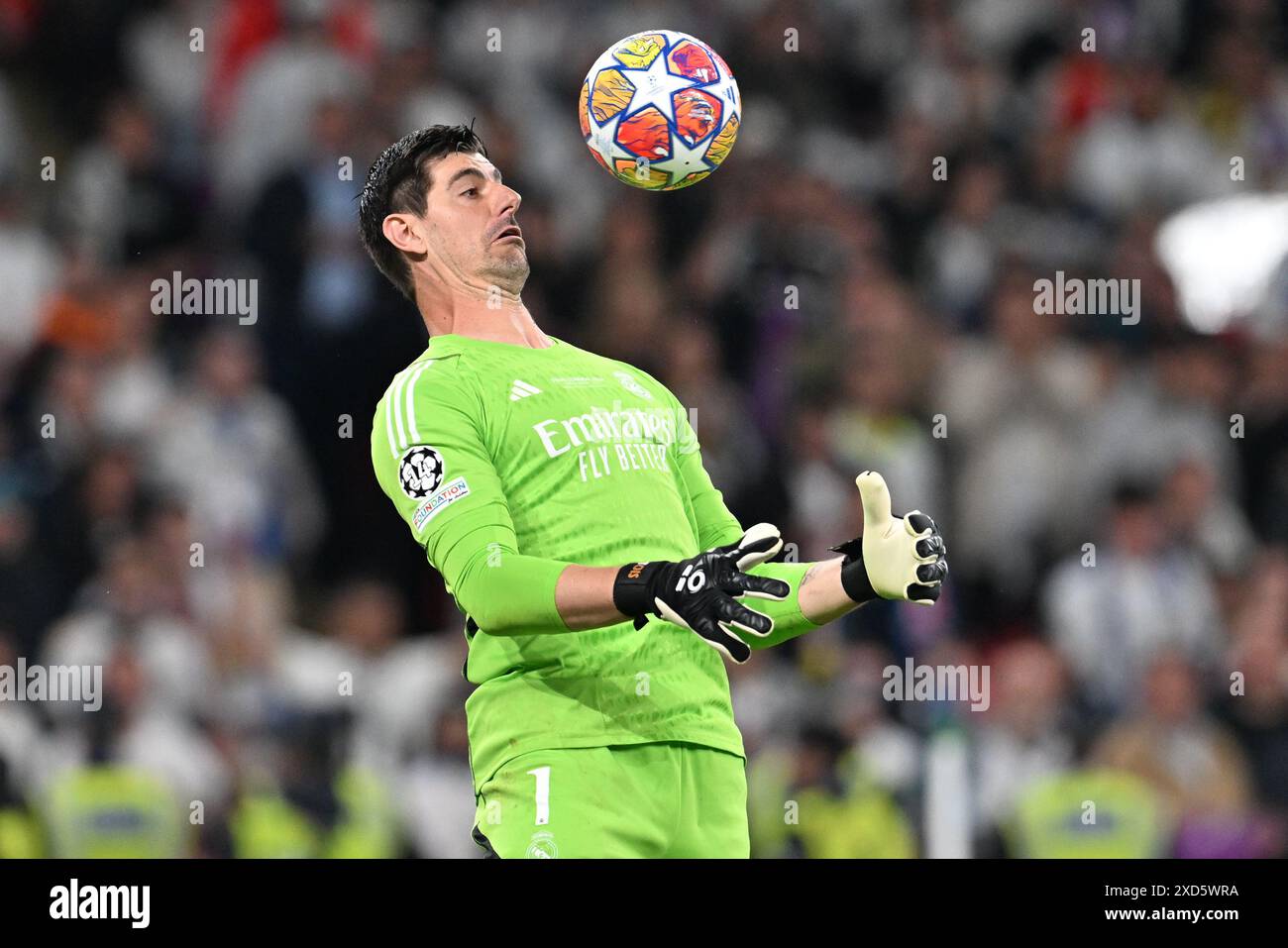goalkeeper Thibaut Courtois (1) of Real Madrid pictured during a soccer ...