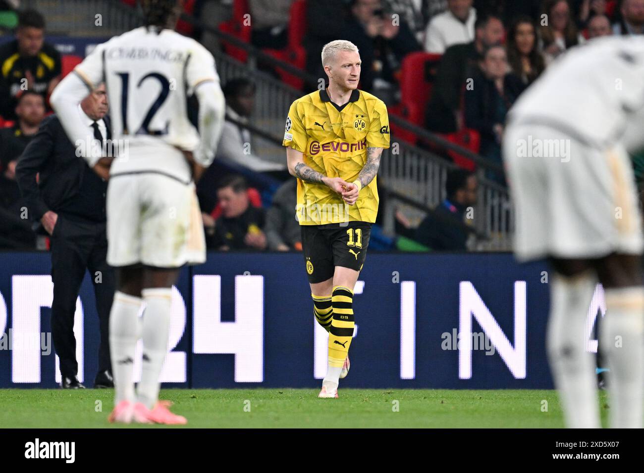 Marco Reus (11) of Dortmund pictured during a soccer game between ...