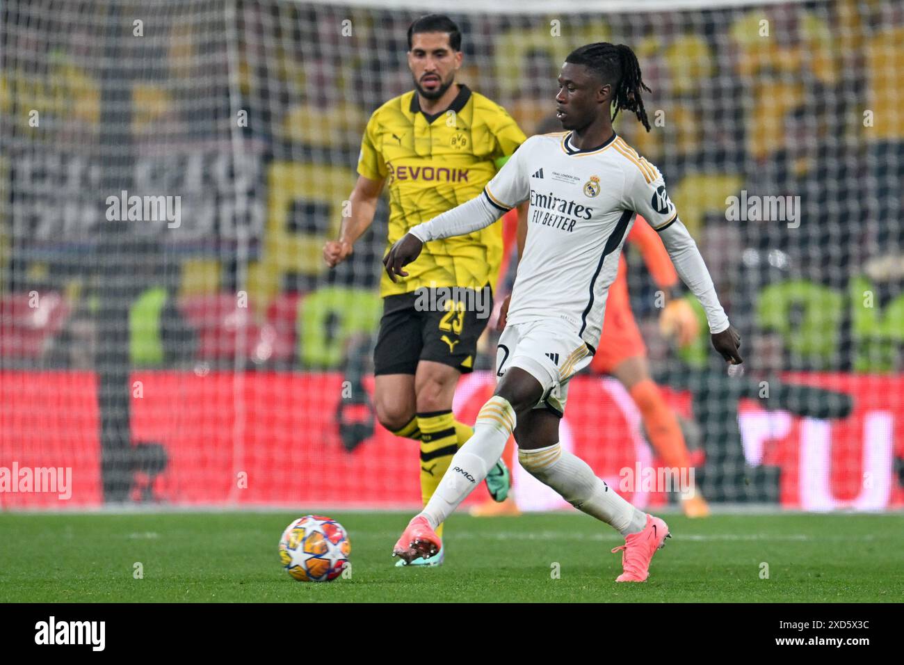 Eduardo Camavinga (12) of Real Madrid pictured during a soccer game ...