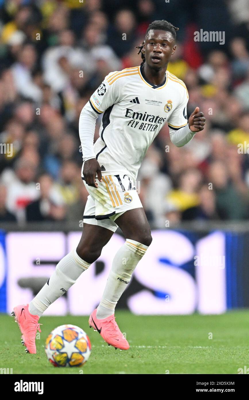 Eduardo Camavinga (12) of Real Madrid pictured during a soccer game ...