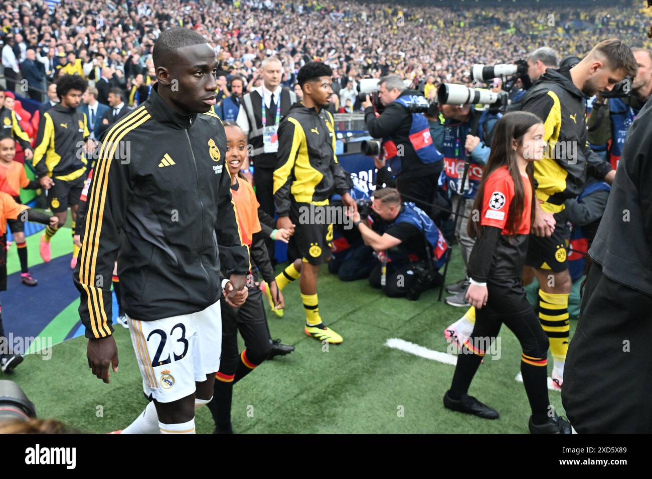 Ferland Mendy (23) of Real Madrid pictured during a soccer game between ...