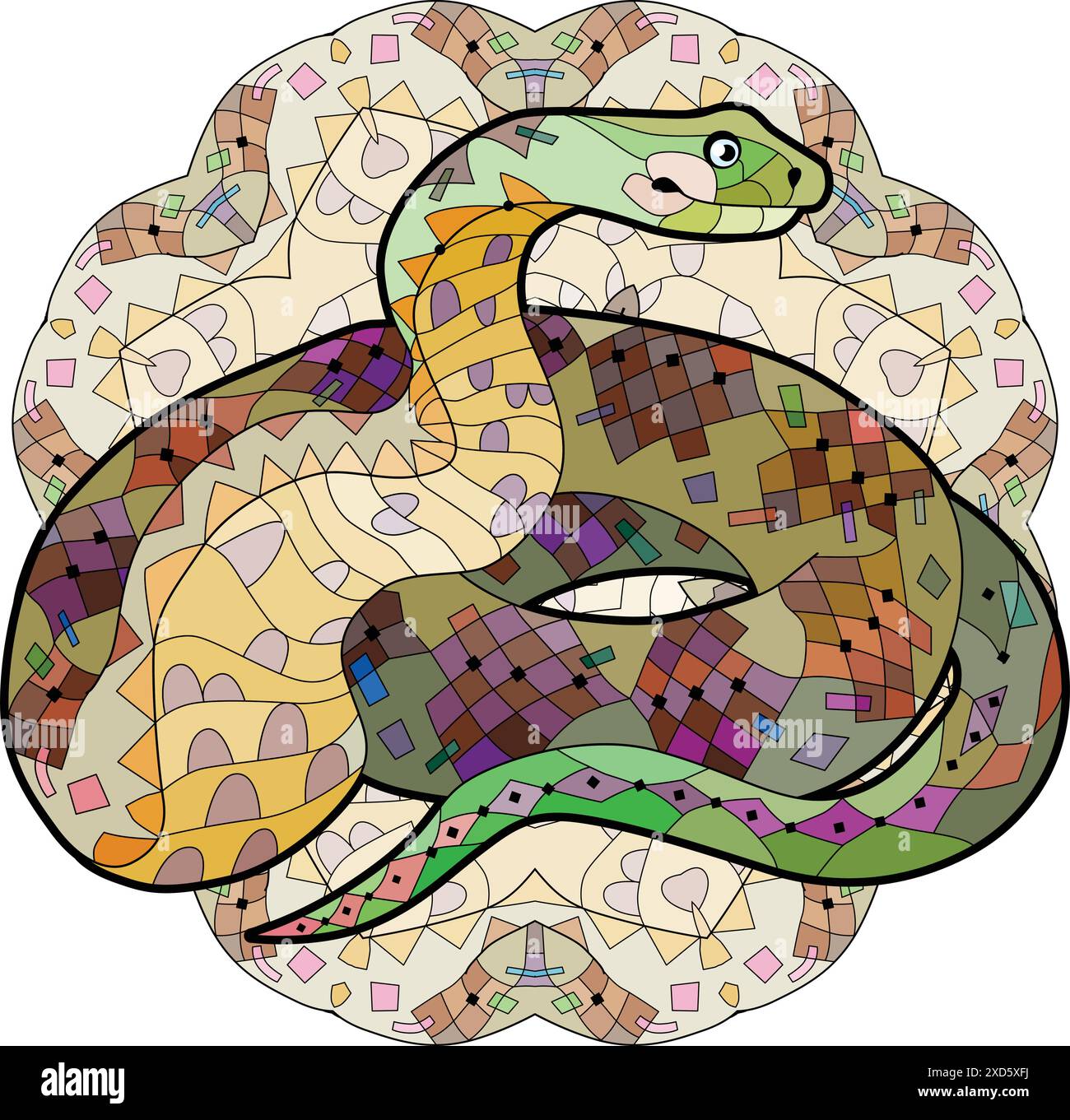 Cobra snake coloring book hi-res stock photography and images - Alamy