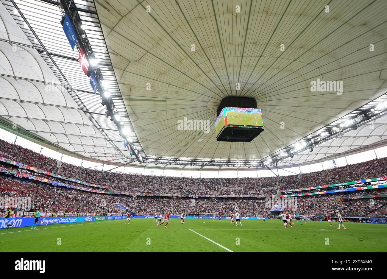 A general view of the action during the UEFA Euro 2024 match at the ...