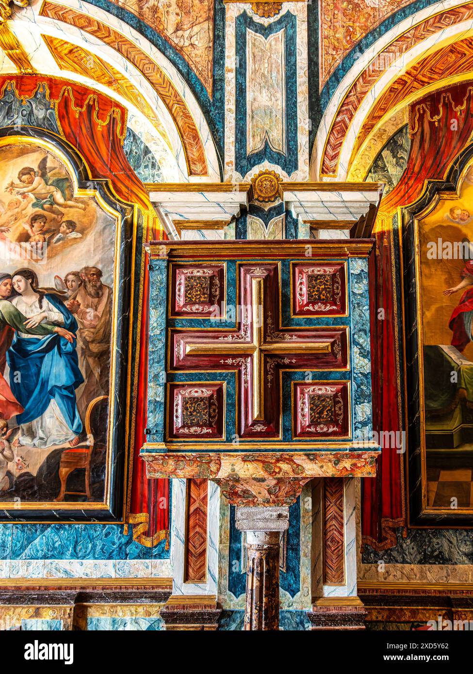 Interior of the Chapel of Saint Sebastian, Ermida de Sao Sebastiao at ...