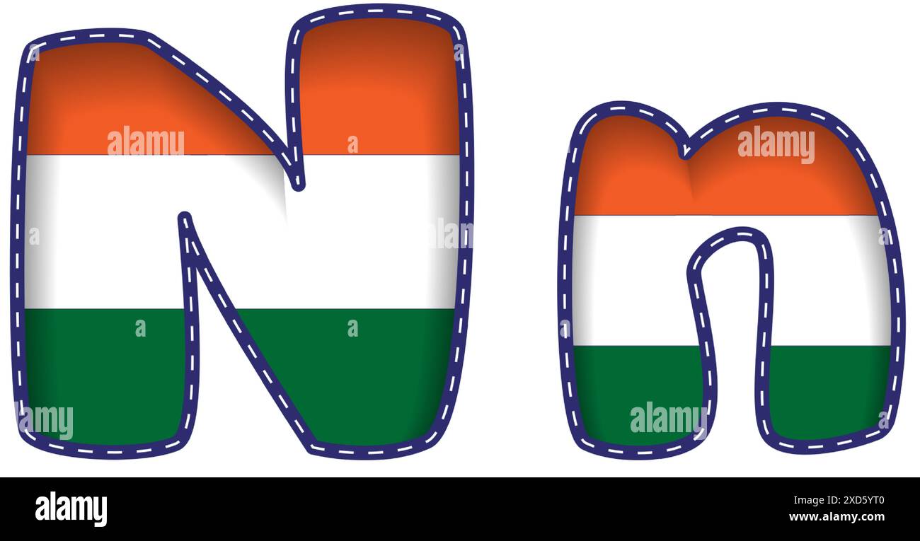 National flags font Stock Vector Images - Alamy