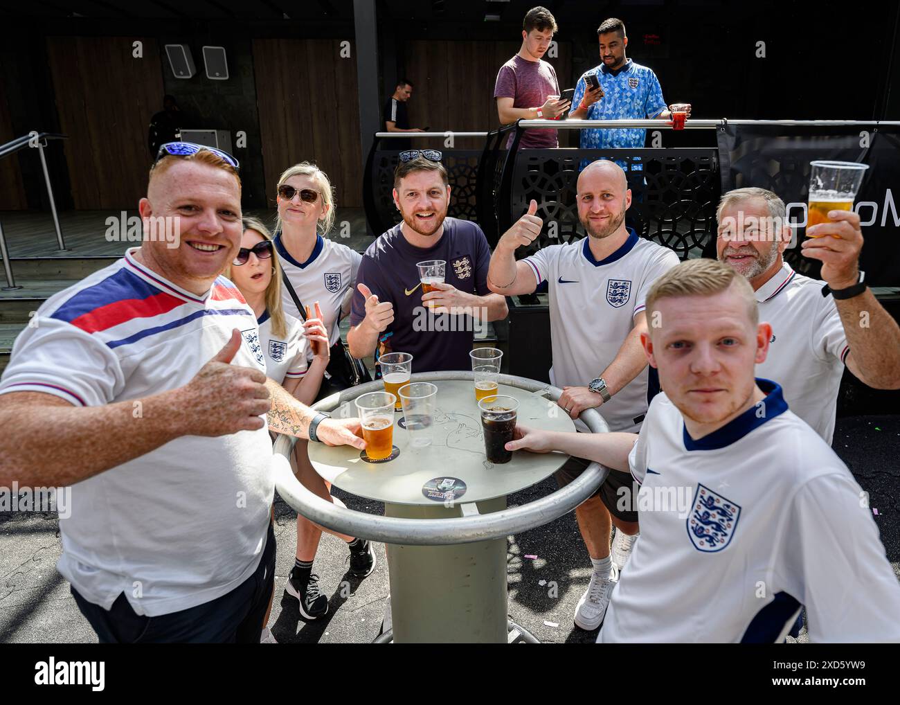 LONDON, UNITED KINGDOM. 20th, Jun 24. The England fans during 4the Fans ...
