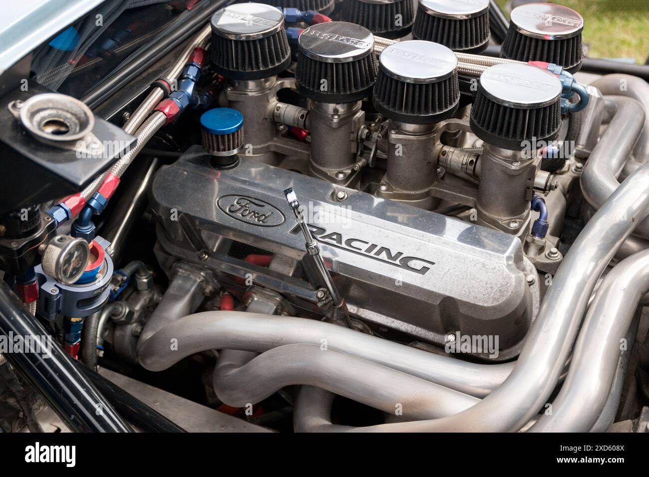 Ford GT40 engine. Classic Cars On Lytham Green 2024 Stock Photo - Alamy