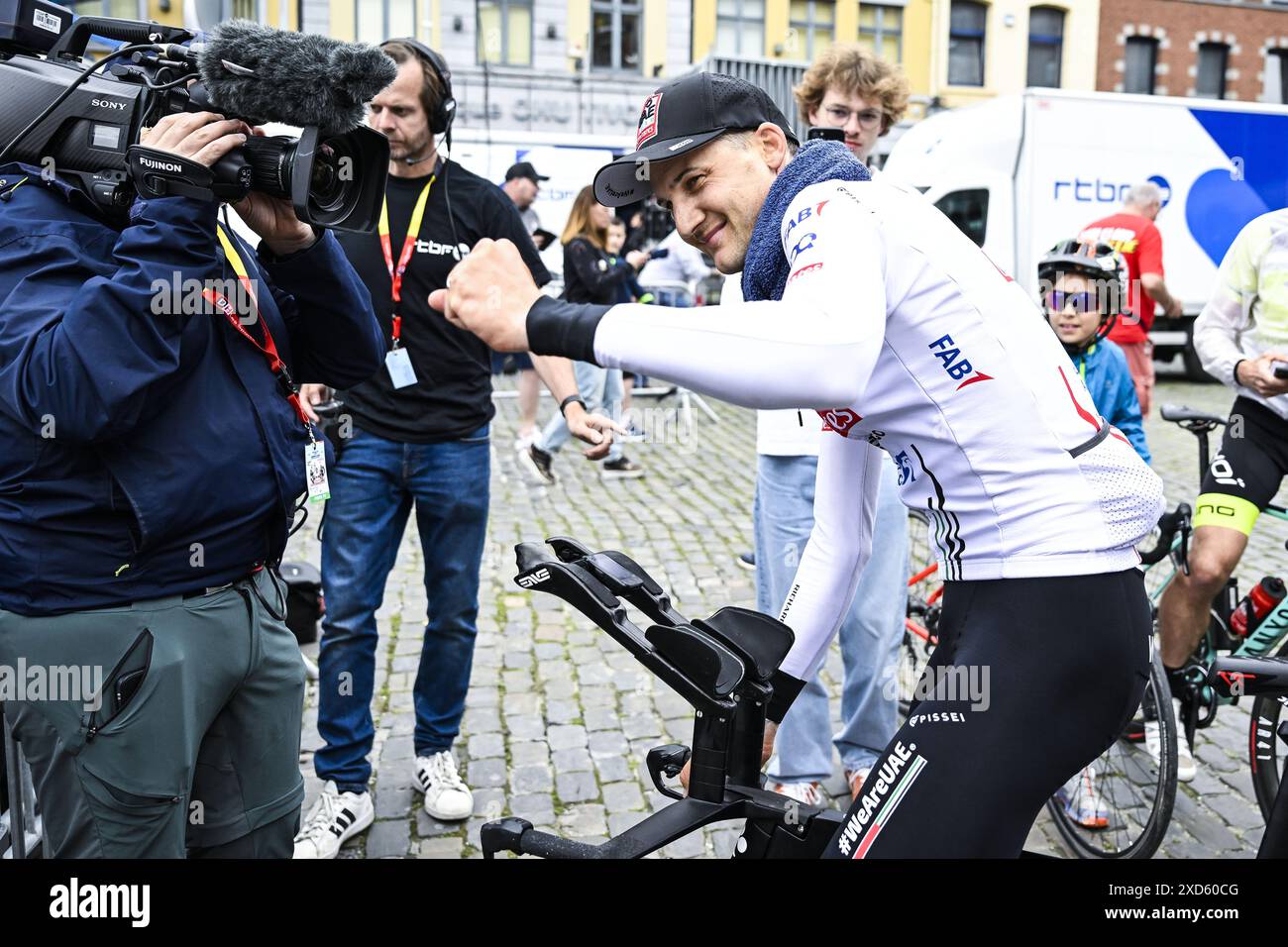 Binche, Belgium. 20th June, 2024. Belgian Tim Wellens of UAE Team ...