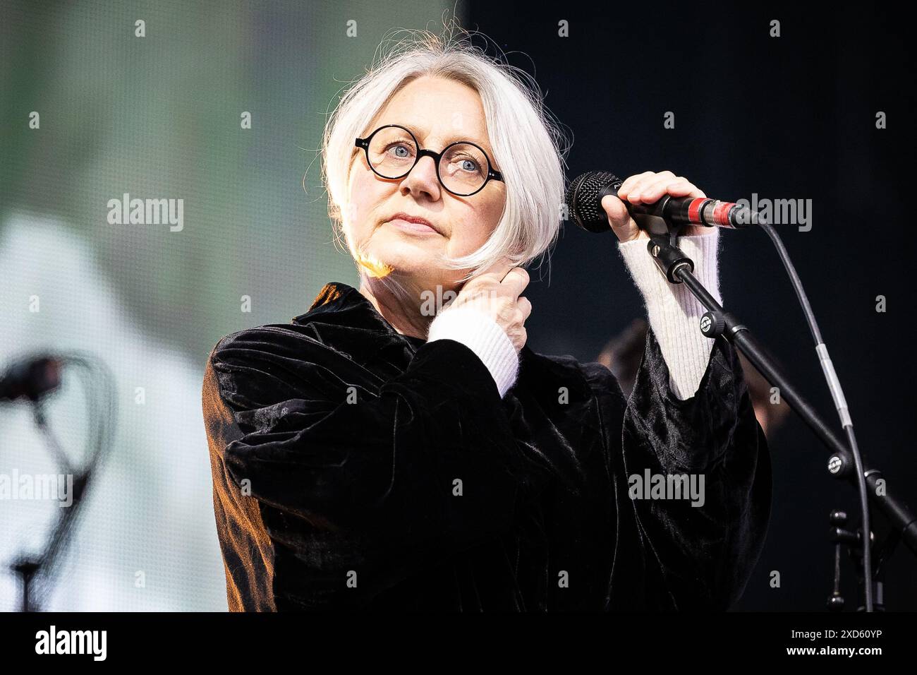 Elisabeth Frazer with Massive Attack in June 2024 Stock Photo - Alamy