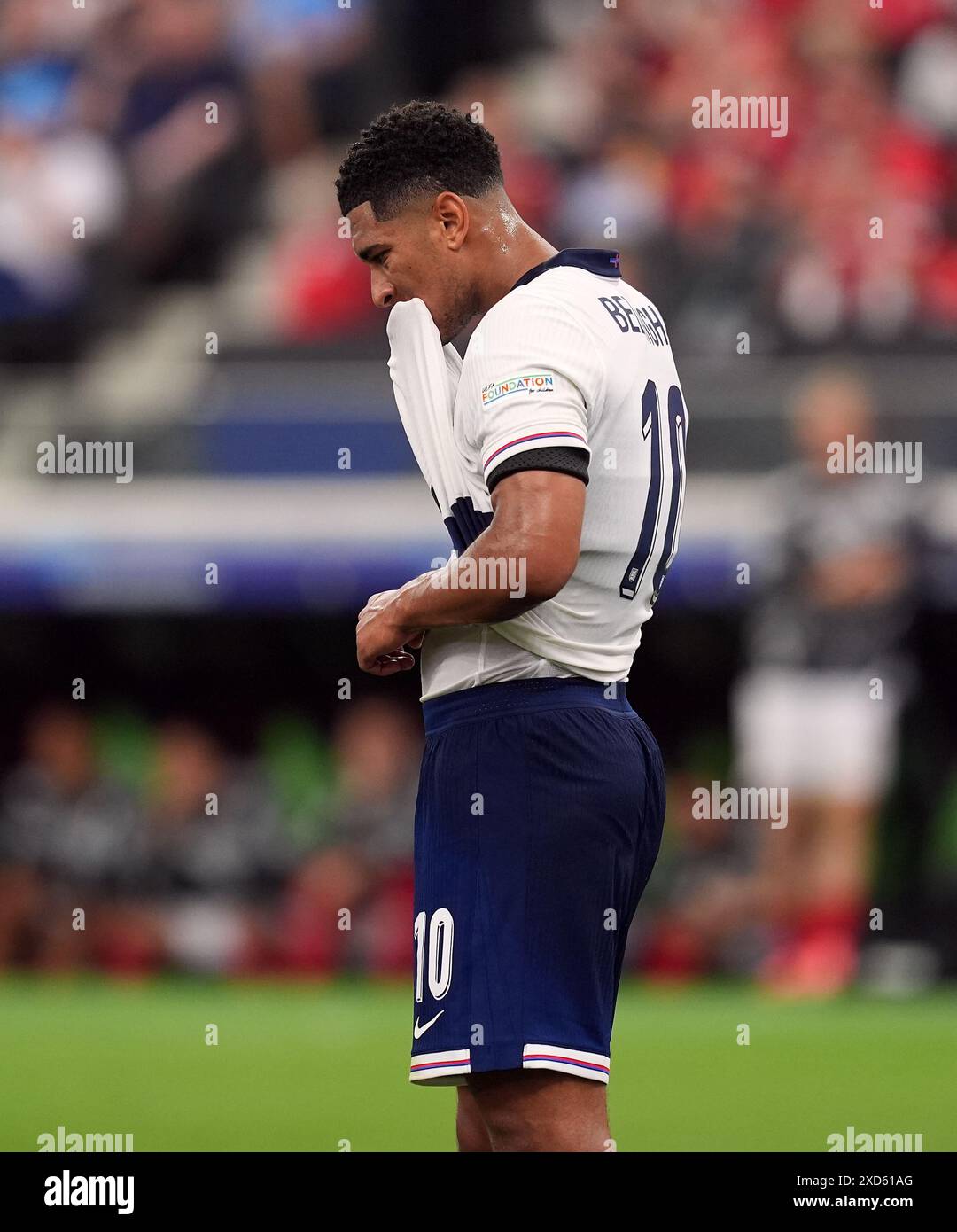 England's Jude Bellingham during the UEFA Euro 2024 match at the ...