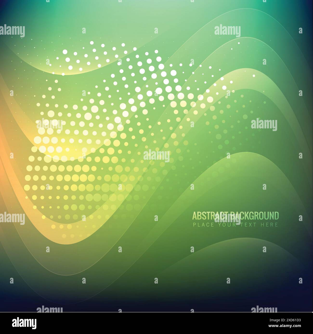 green wavy background vector design illustration Stock Vector Image ...
