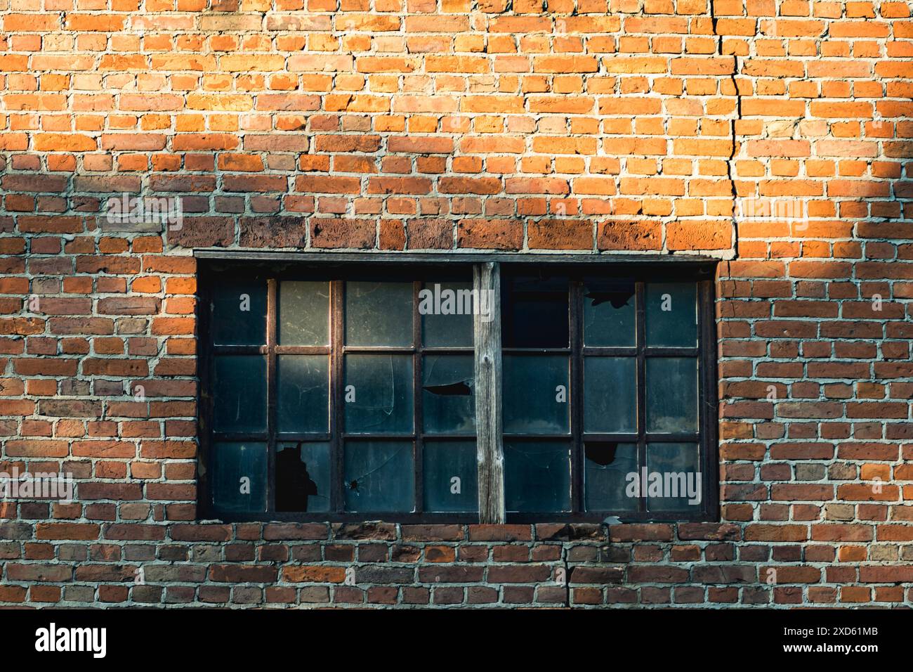 Detail of old abandoned building made of bricks Stock Photo - Alamy