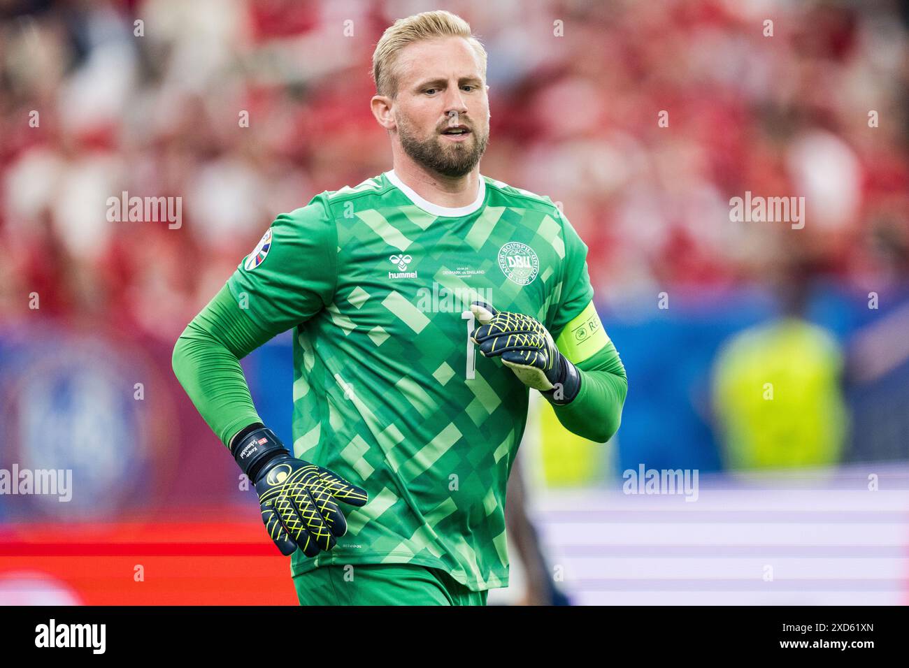 Goalkeeper Kasper Schmeichel of, Denmark. , . during the UEFA Euro 2024 ...