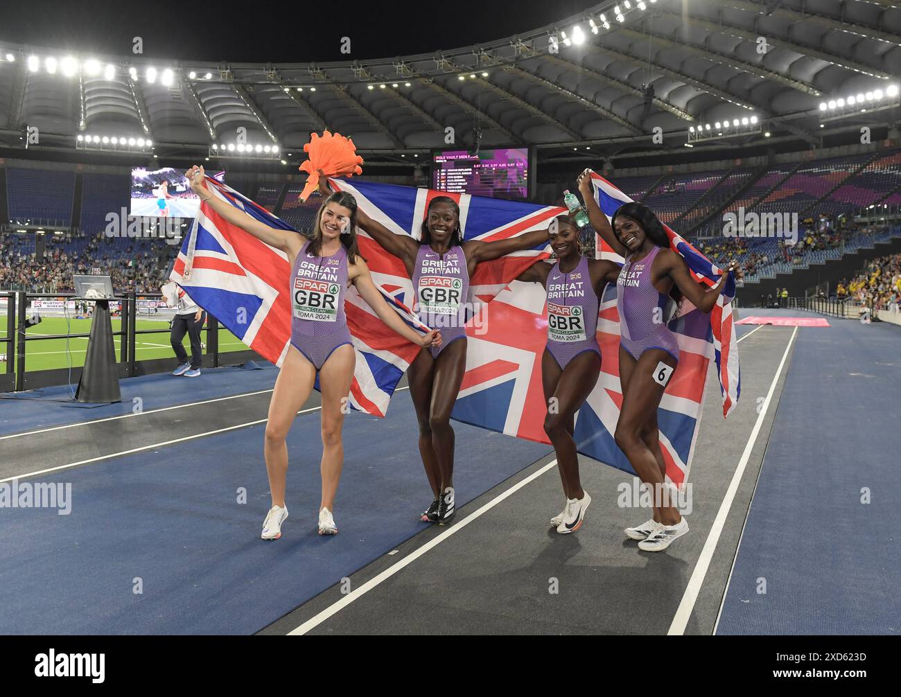Daryll Neita, Amy Hunt, Desiree Henry and Dina Asher-Smith of Great ...