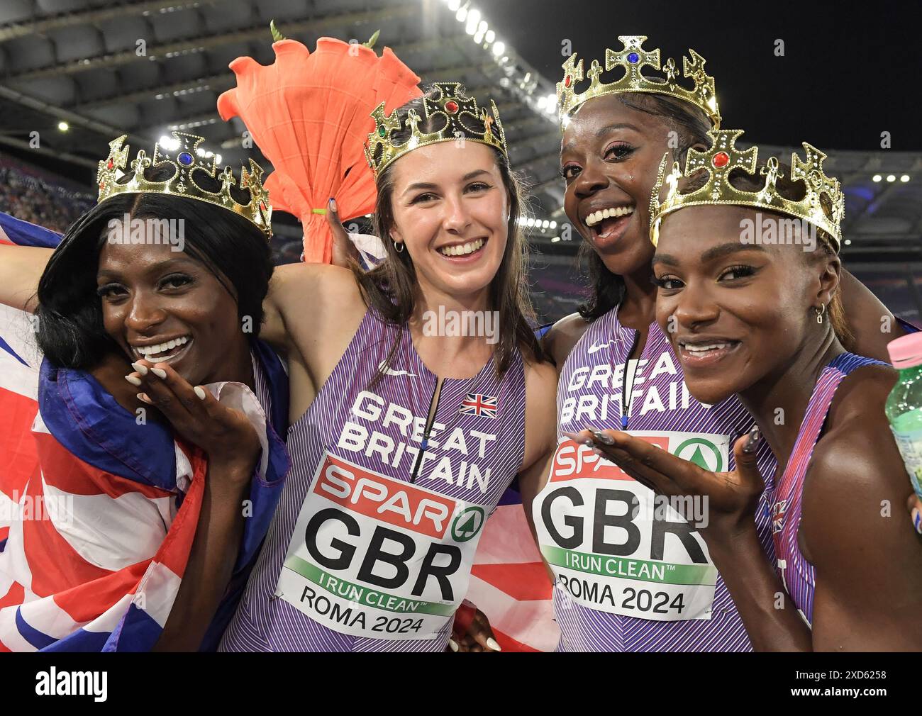 Daryll Neita, Amy Hunt, Desiree Henry and Dina Asher-Smith of Great ...