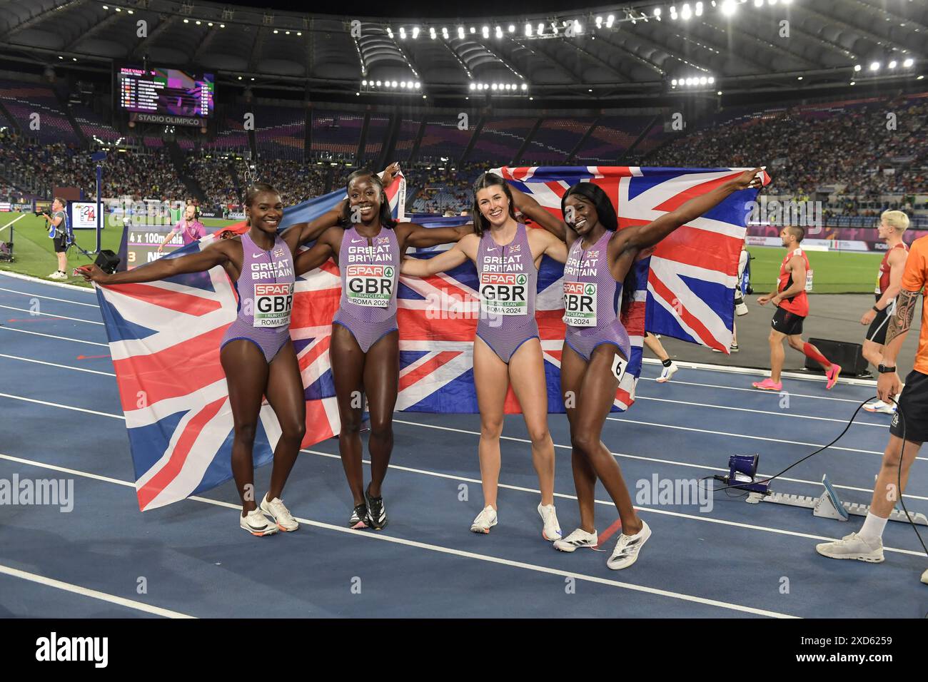 Daryll Neita, Amy Hunt, Desiree Henry and Dina Asher-Smith of Great ...