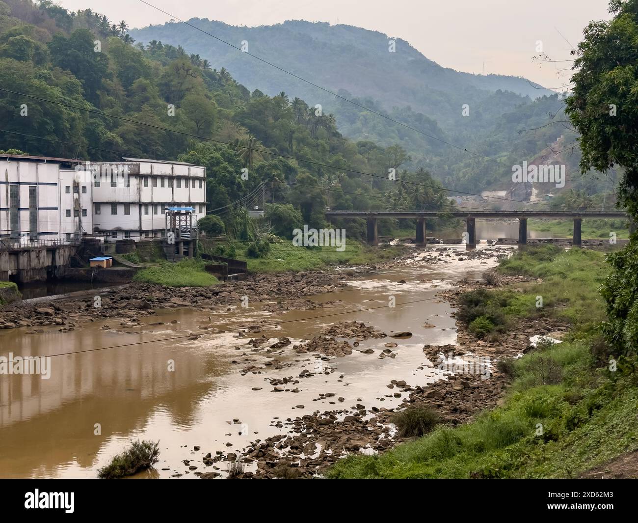 Periyar river view point along the ghat roads in Idukki district ...