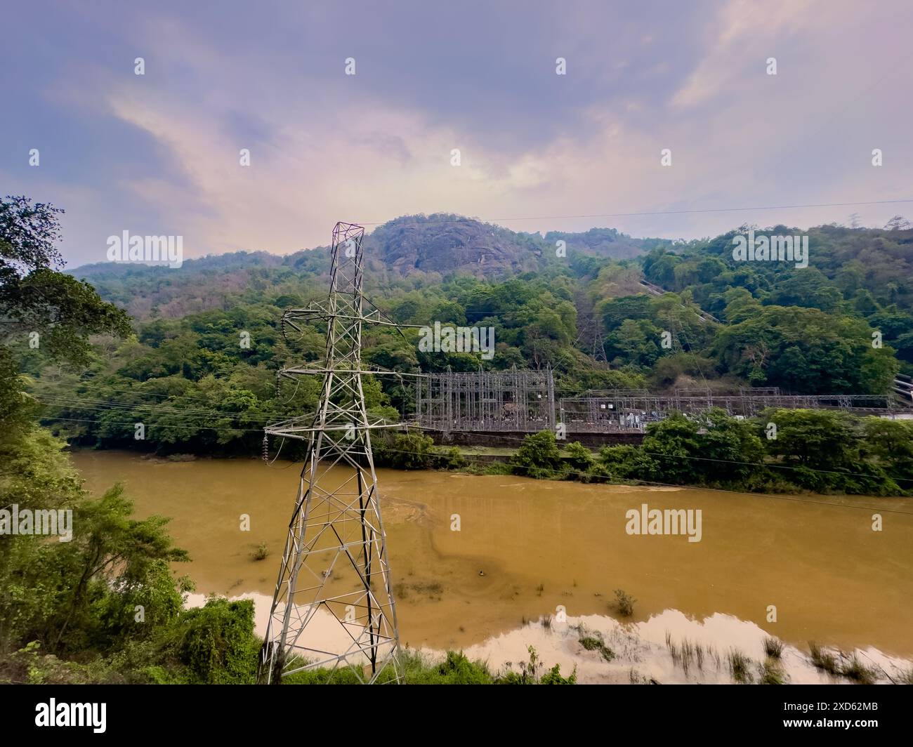 Periyar river view point along the ghat roads in Idukki district ...