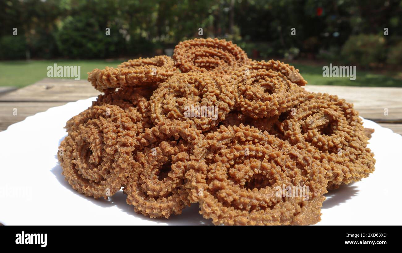 Healthy Chakali or Chakari also called Murukku, murukkulu is popular ...