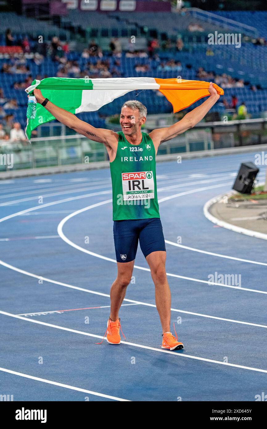 Thomas Barr (Ireland), mixed 4 x 400m relay gold medal at the European ...