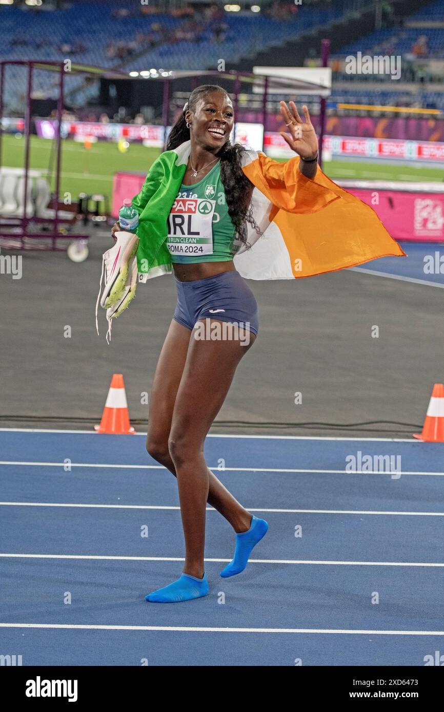 Rhasidat Adeleke (Ireland), gold medal in the 4x400m relay mixed at the ...